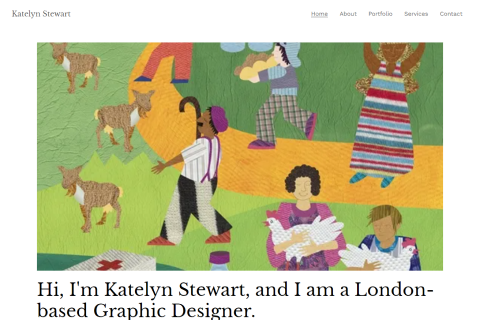 Make a Website with Katelyn Stewart Portfolio Template | Website.com