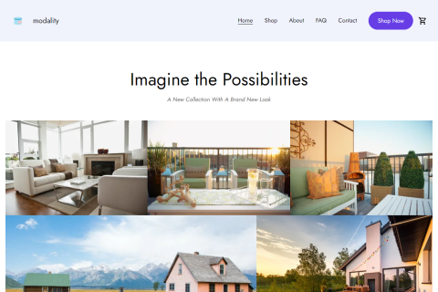 Make a Website with Modality Store Template | Website.com