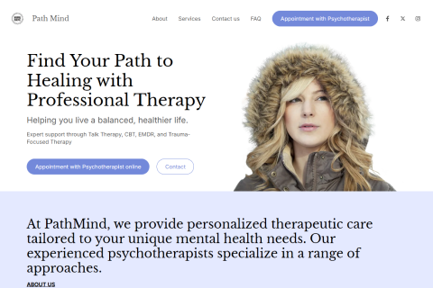 Make a Website with Path Mind Template | Website.com